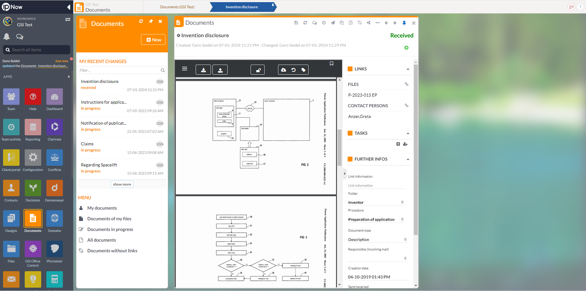 IP Now - our cloud-based IP management software